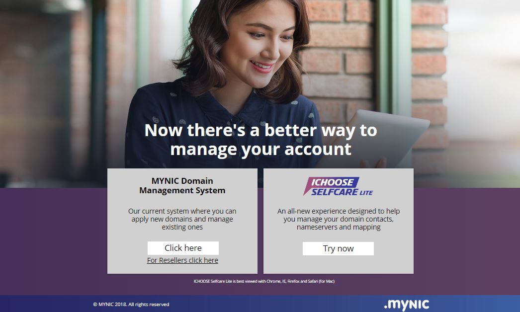 Mynic Domain Management System Berwajah Baharu. – Otakit